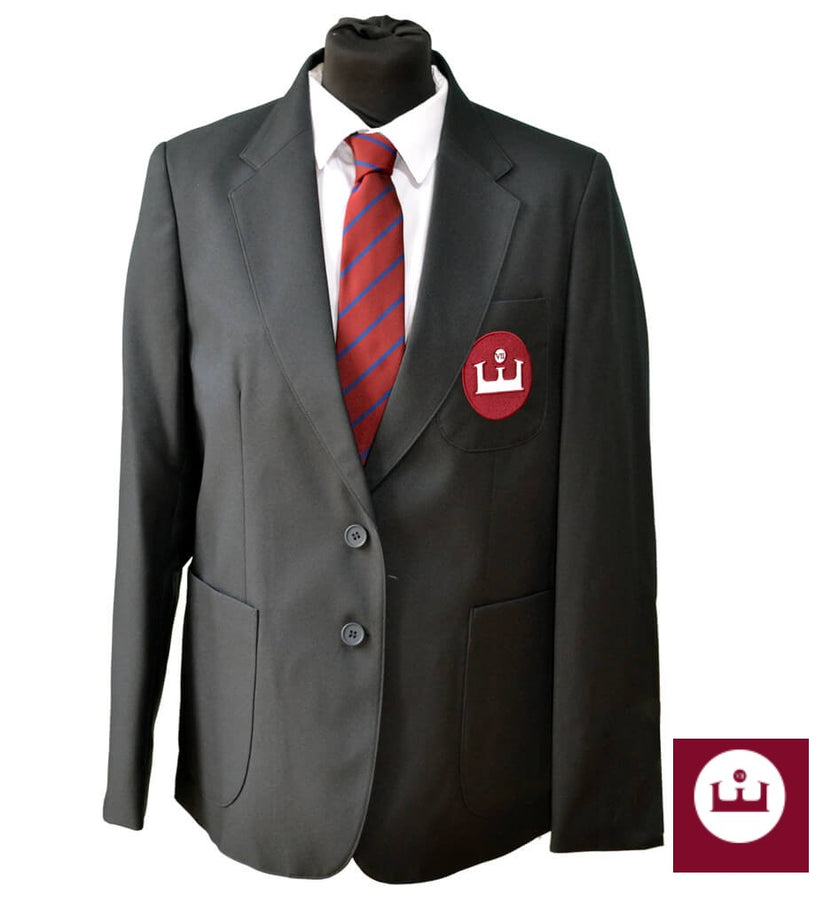 Navy Blazer with KES Embroidered Logo – Stratfords