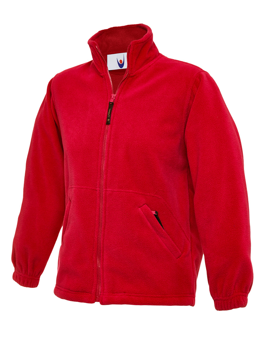 Red Fleece Jacket with Blenheim embroidery – Stratfords